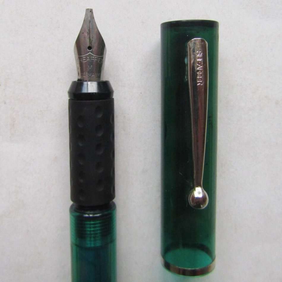 Writing Instruments & Accessories - Vintage Sheaffer Green Fountain Pen ...
