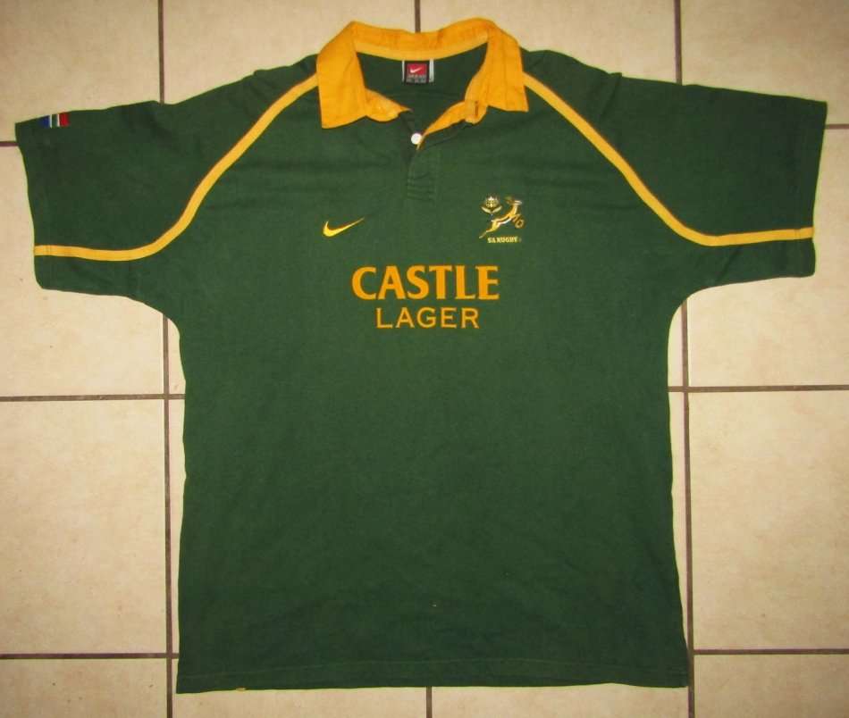 Sporting Memorabilia - Old Nike Springbok Rugby Jersey was sold for ...