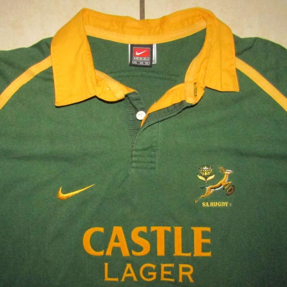 Sporting Memorabilia - Old Nike Springbok Rugby Jersey was sold for ...