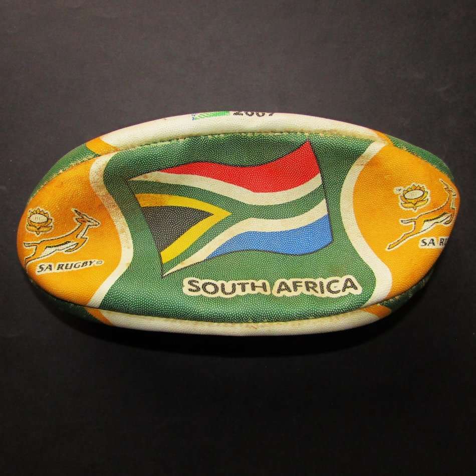 Sporting Memorabilia - 2007 World Cup SA Flag Rugby Ball was listed for ...
