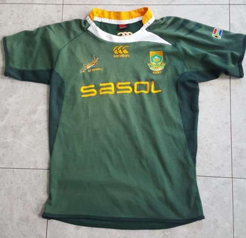 Sporting Memorabilia - Old Springbok Rugby Jersey was sold for R190.00 ...