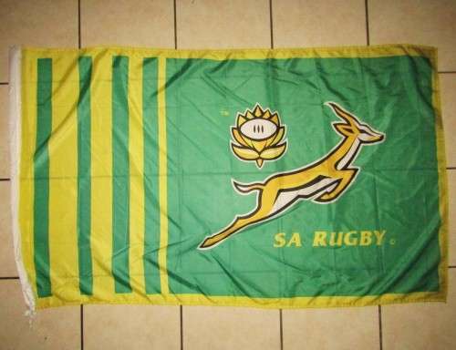 Sporting Memorabilia - Large SA Springbok Rugby Flag was listed for R30 ...