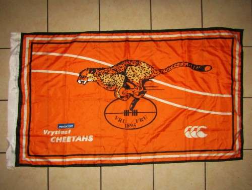 Sporting Memorabilia - Large Vrystaat Cheetahs Rugby Flag was sold for ...