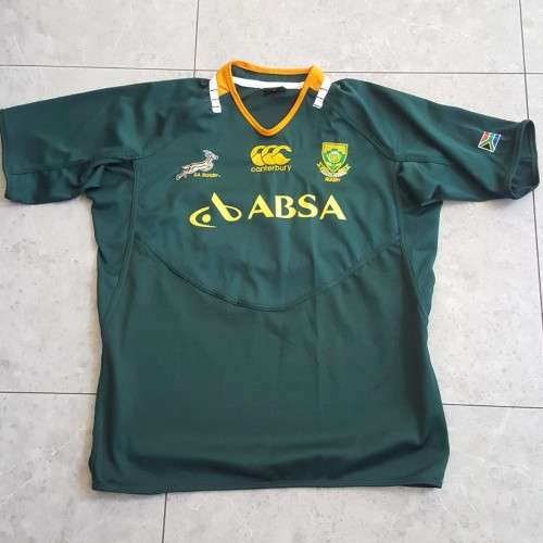 Sporting Memorabilia - Old Springbok Rugby Jersey - Size XXXL was sold ...