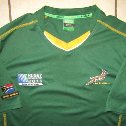 Sporting Memorabilia - 2011 World Cup Springbok Rugby Shirt - Large ...
