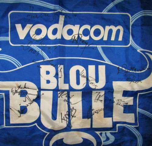 Sporting Memorabilia - Signed Blou Bulle Rugby Flag for sale in ...
