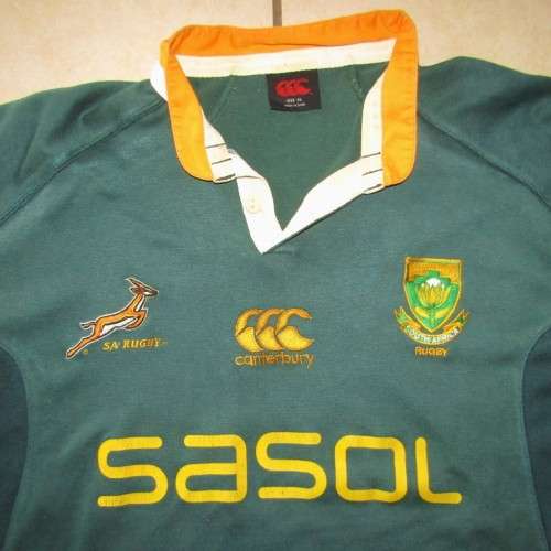 Sporting Memorabilia - Old Springbok Rugby Jersey - XL Size was sold ...