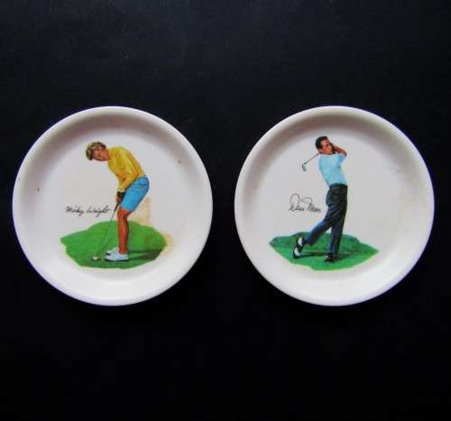 Bar Accessories - Old Mickey Wright and Dave Marr Golf Coasters - Made ...