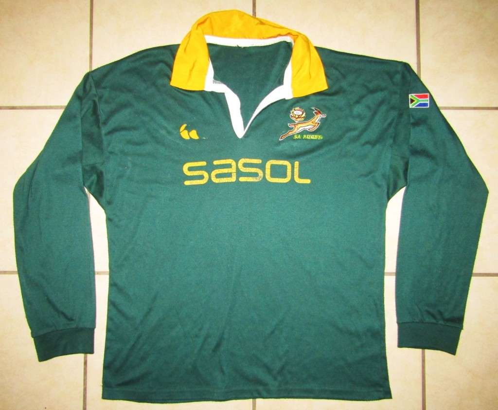 Sporting Memorabilia - Old Long Sleeve Springbok Rugby Jersey - XL Size ...