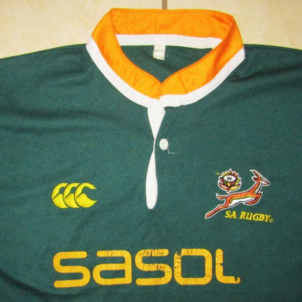 Sporting Memorabilia - Old Springbok Rugby Jersey - Small Size was sold ...