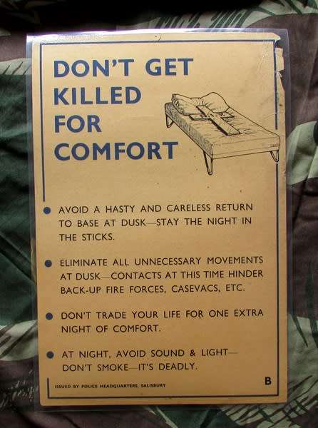 Other War Memorabilia - Large Rhodesian Army Poster from the 1970's ...