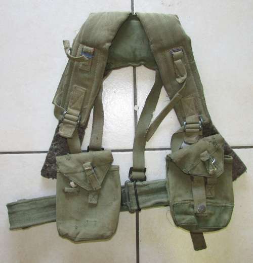 Kit - Rhodesia - PATU Skeleton Webbing with Extra Padding - Yoke, belt ...
