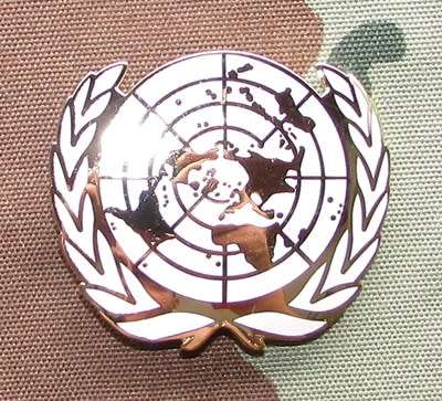 International Badges & Insignia - United Nations Cap Badge was sold for ...