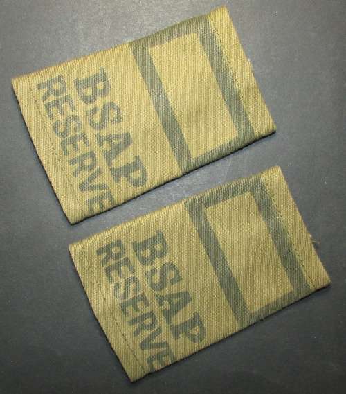 International Badges & Insignia - Rhodesia - BSAP Rank Epaulettes was ...