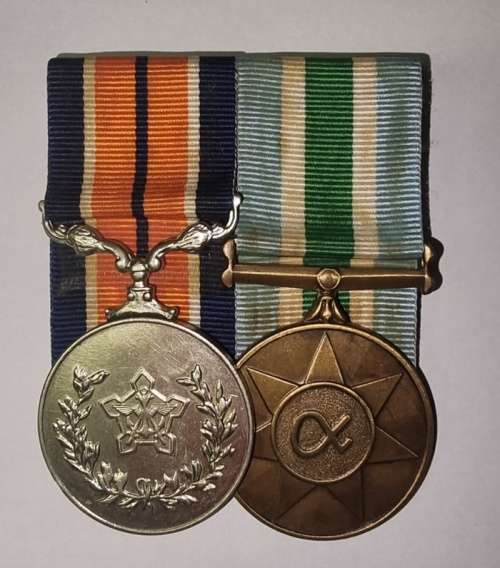 SADF & SANDF - SADF - Full Size General Service and Unita Medal Pair ...