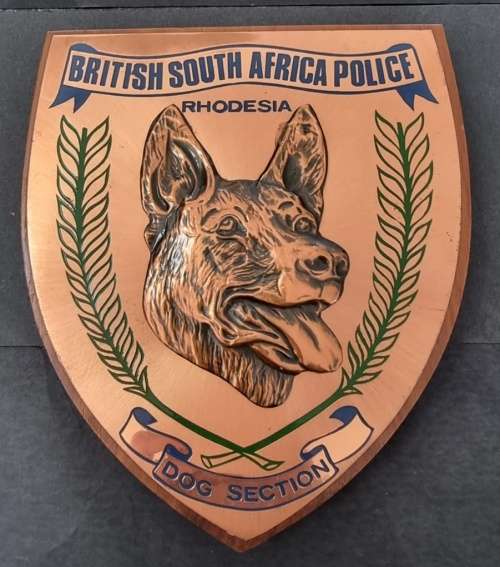 Plaques - Rhodesia - British South African Police (BSAP) Dog Section ...