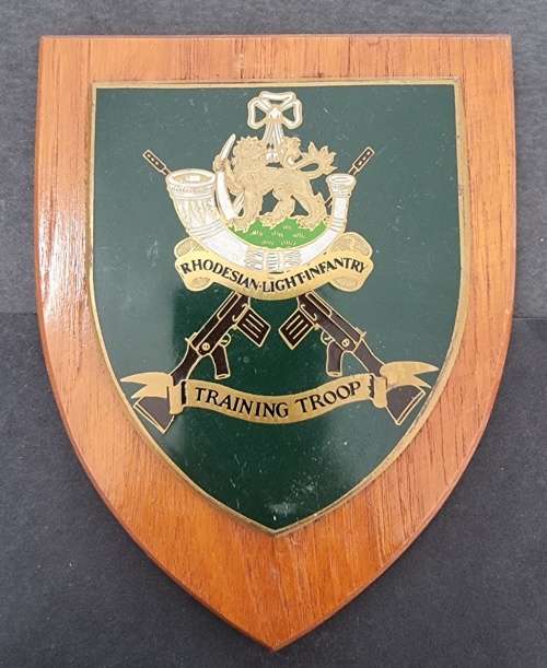 Plaques - Rhodesia - Light Infantry (RLi) Training Troop Plaque was ...