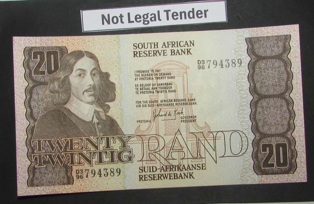 MH de Kock - South African Twenty Rand Note for sale in Middelburg (ID ...