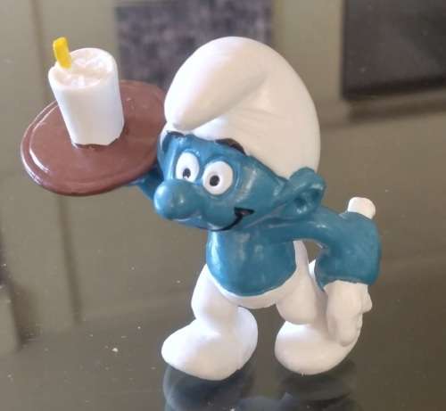 Classic Toys - Original Vintage WAITER Smurf !! 1983 HONG KONG ! HIGH ...