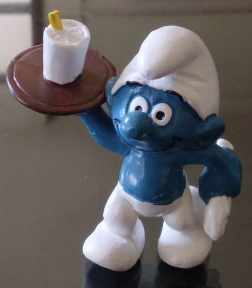 Classic Toys - Original Vintage WAITER Smurf !! 1983 HONG KONG ! HIGH ...