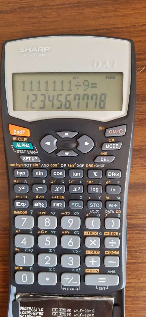 Calculators - Sharp EL-531 WH Scientific Calculator was listed for R95 ...
