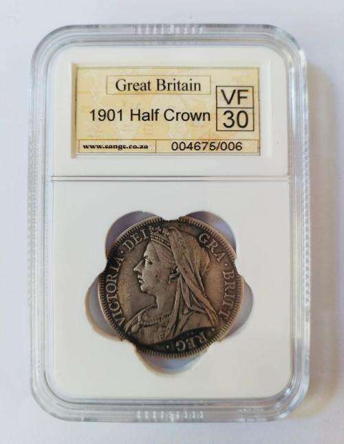 Great Britain - Rare collectors Great Britain 1901 Half Crown VF30 ...