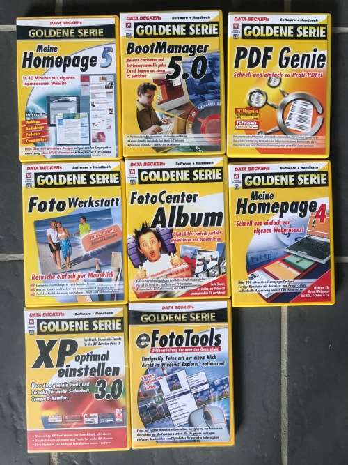 Vintage - 8x Data Becker Golden Serie German Software vintage LOT 2 , 2 ...