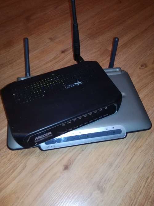 Modems - 2 X ADSL Routers (Mecer and Belkin) PLEASE READ was sold for ...