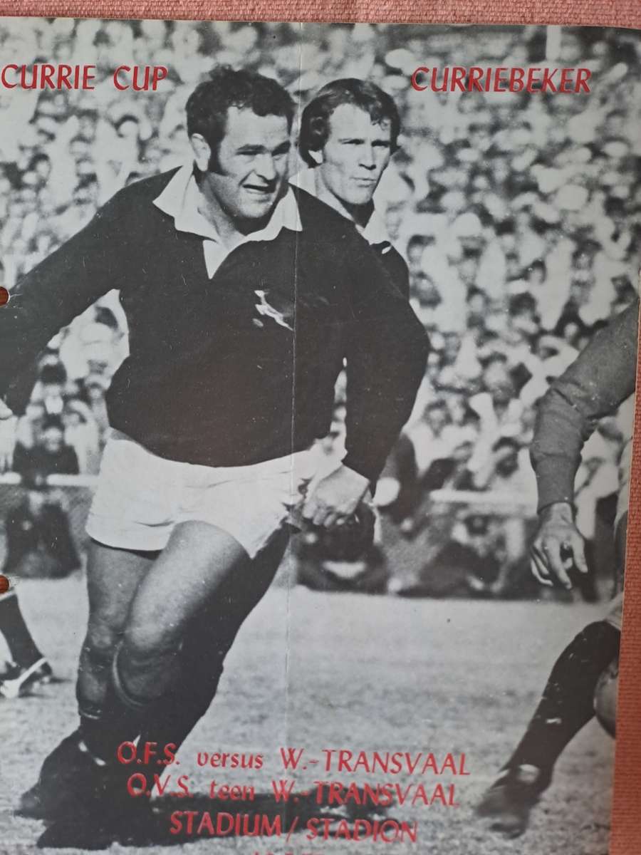 Sporting Memorabilia - Rugby programme OFS vs Western Transvaal 10 May ...