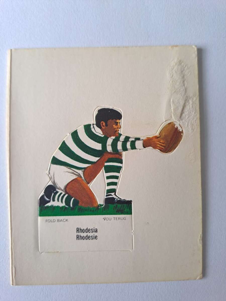 Sporting Memorabilia - Rhodesia. Shell SA Rugby teams `Pop-ups`. c1974 ...