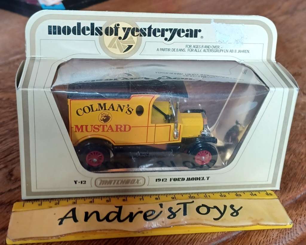 Models - Matchbox Models of Yesteryear ~ Y12 1912 Ford Model T ~ Boxed ...