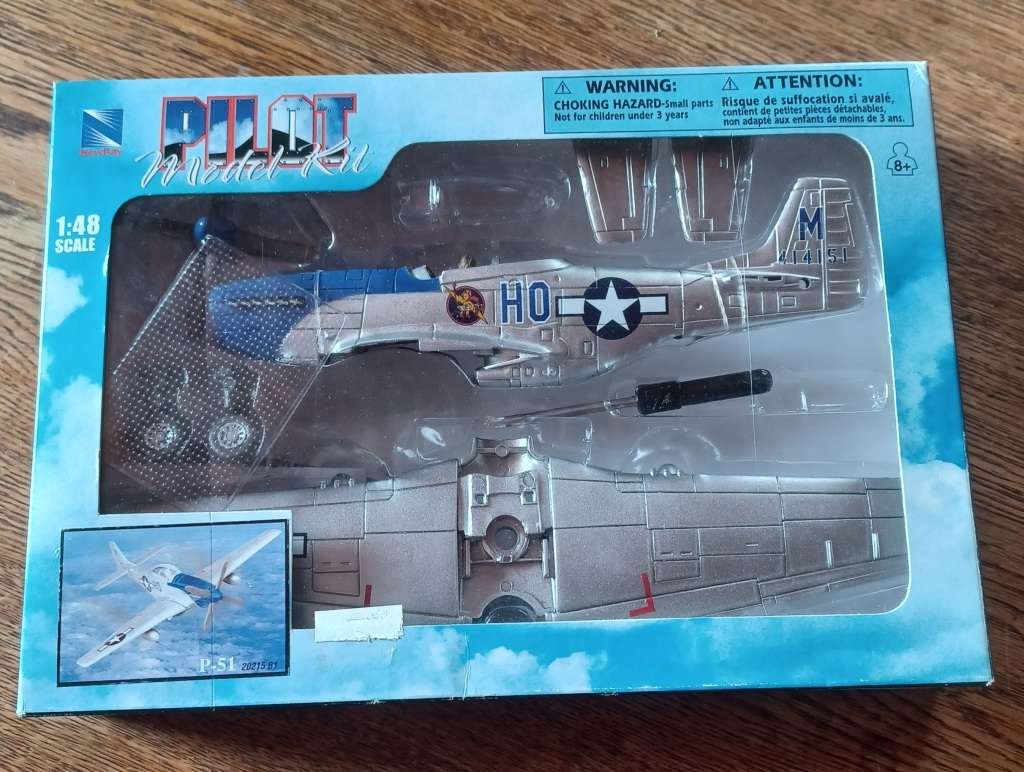 Aircraft & Spacecraft - Newray ~ Pilot Model Kit ~ P-51 20215 ~ Scale 1 ...