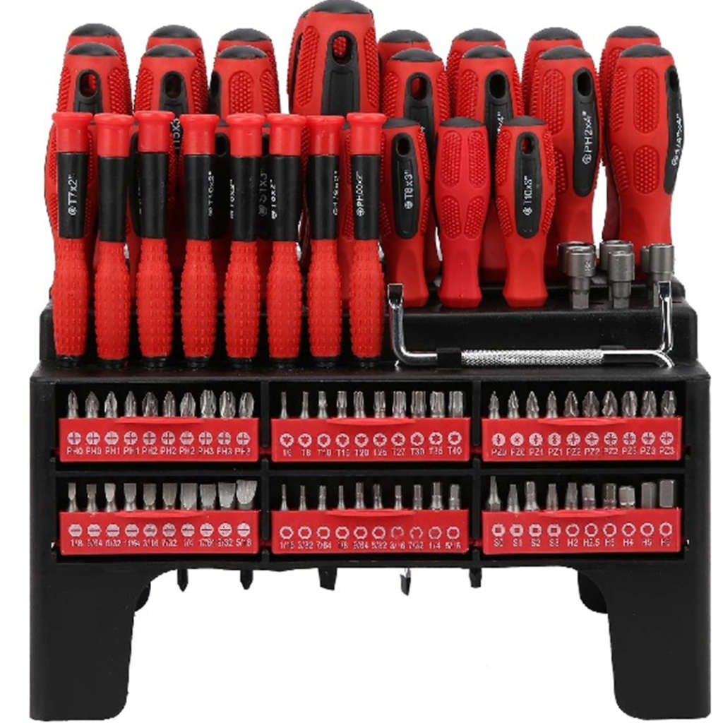 Tool Sets & Boxes - 100-Piece Precision Ratchet Screwdriver Bit Set ...
