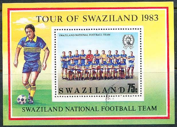 Swaziland - SWAZILAND 1983 - Visit to English Football Clubs MINI-SHEET ...