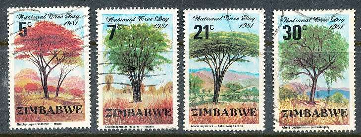 Zimbabwe, Rhodesia & Nyasaland - ZIMBABWE 1981 - National Tree Day FULL ...