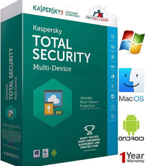 Antivirus & Security - Kaspersky Total Security 2021 | 5 devices | 1 ...