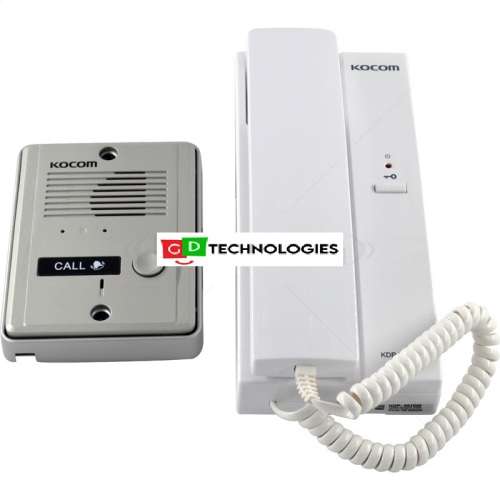 Doorbells & Intercoms - KOCOM 1-1 AUDIO INTERCOM KIT METAL GATE STATION ...