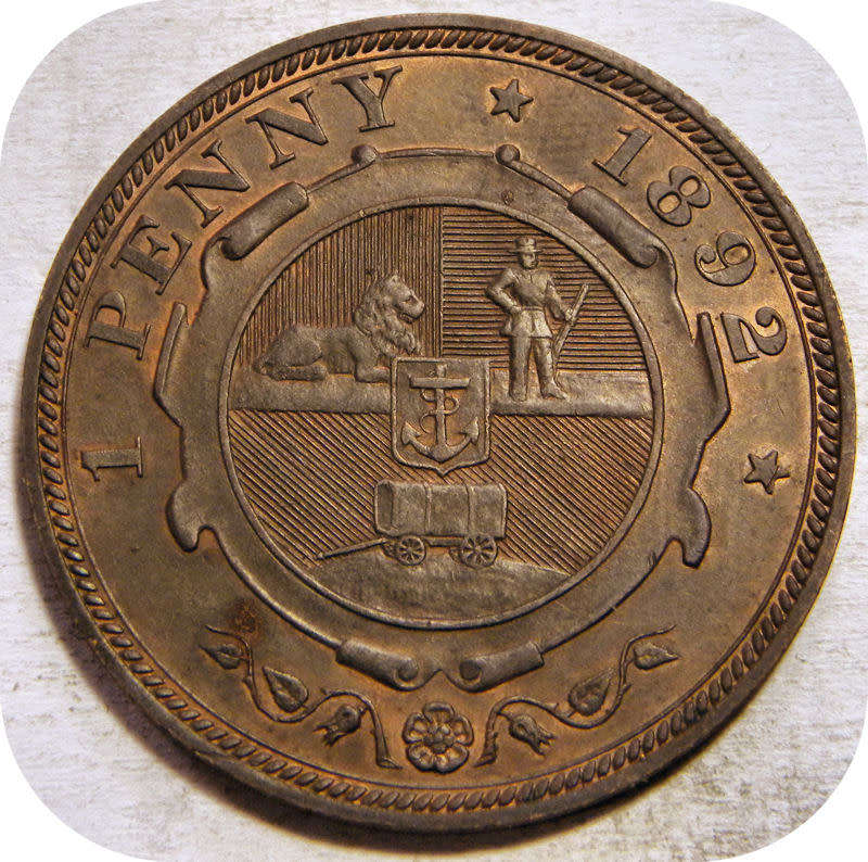 Penny - Top Grade ZARs: RED 1892 Penny 1d in A/UNC!! for sale in Orania ...