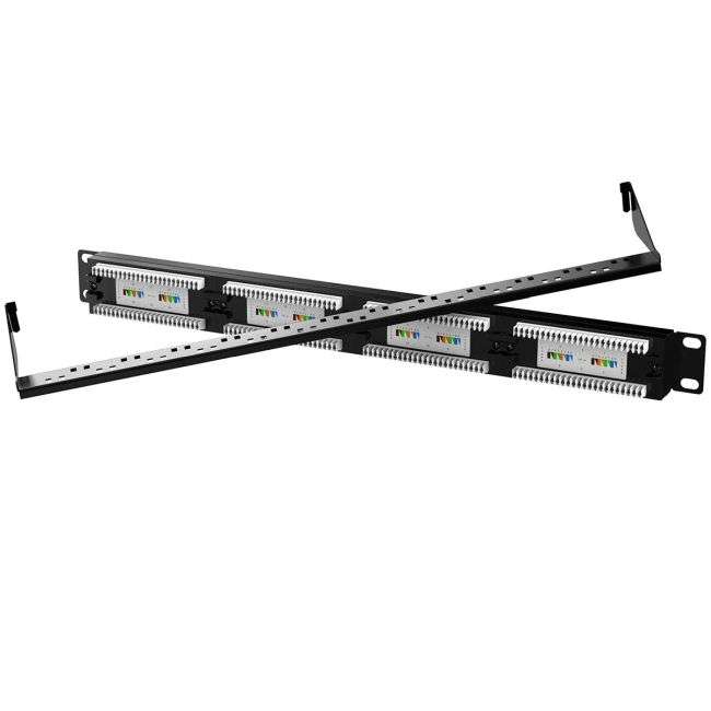 Racks, Mounts & Patch Panels - 24 Port Cat5e 1U Rack Mount Patch Panel ...