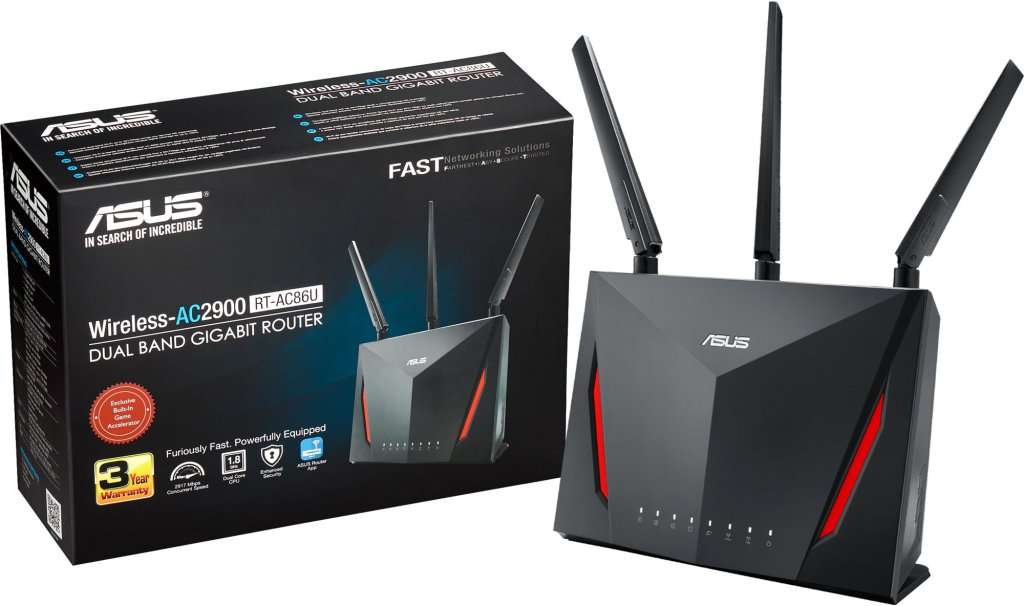 Wireless Routers - ASUS RT-AC86U AC2900 DUAL-BAND GIGABIT WI-FI ROUTER ...