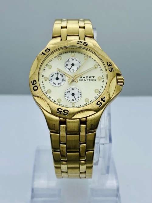 Men's Watches - *FACET CHRONO MENS GOLD WATCH* R1 BIDS was sold for ...