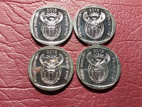 Two Rand - 4 x 2013 RSA 100 Years Anniversary Union Buildings R2 Coin ...