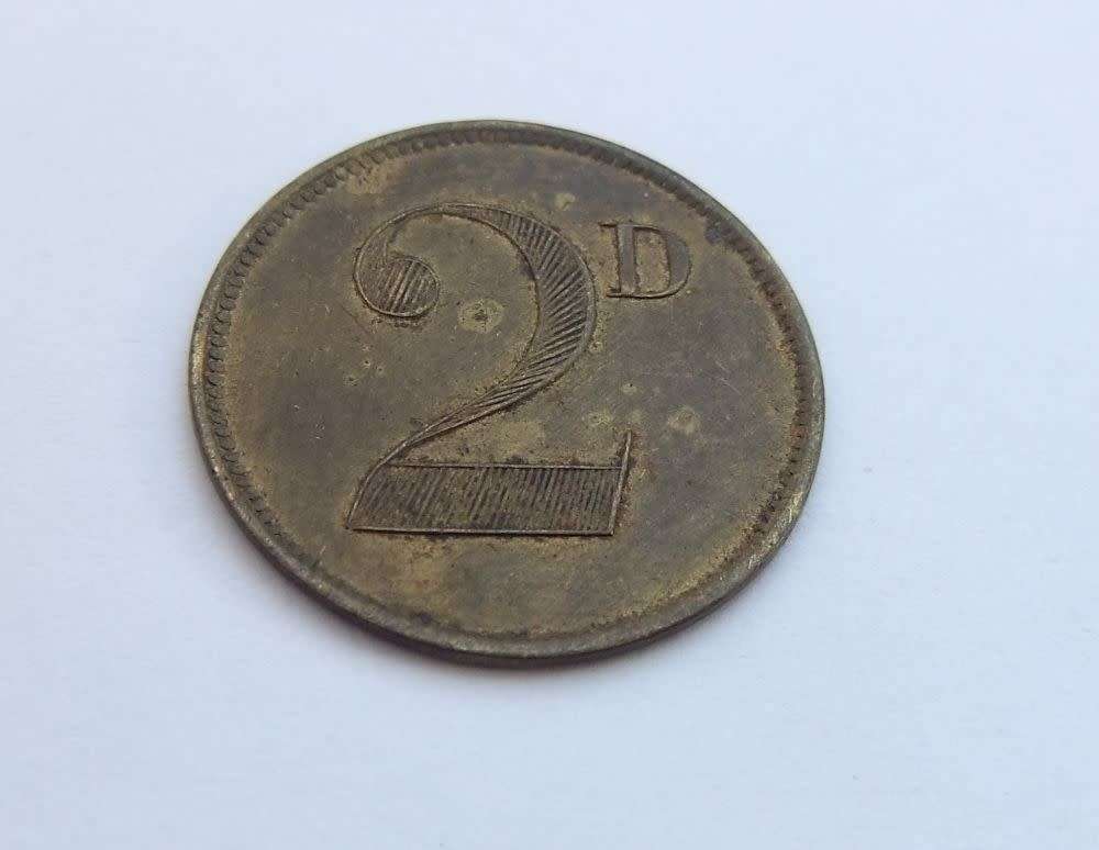 Tokens - A rare old 2 Penny token made for the Parow Hotel was listed ...