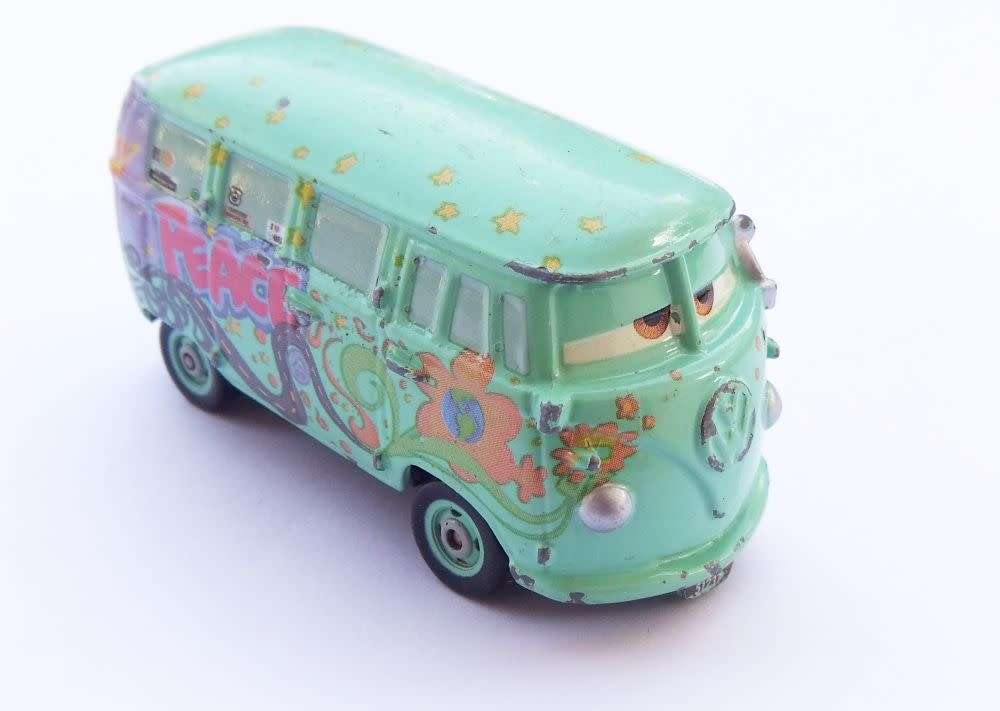 Models - A die cast metal model of a Volkswagen bus by Pixar for the ...