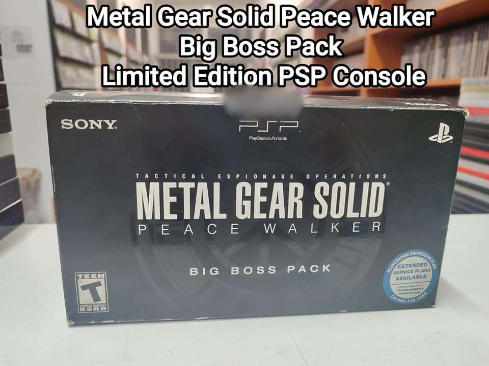 PlayStation - Metal Gear Solid Peace Walker Big Boss Pack Limited ...