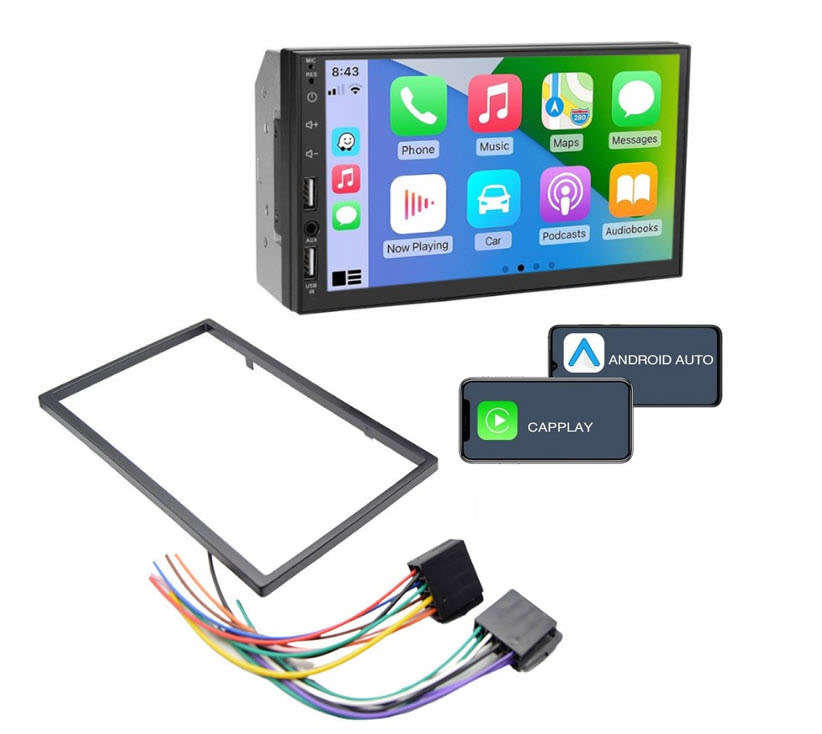 Audio Head Units Carplay Android Auto Double Din Car Mp5 Player