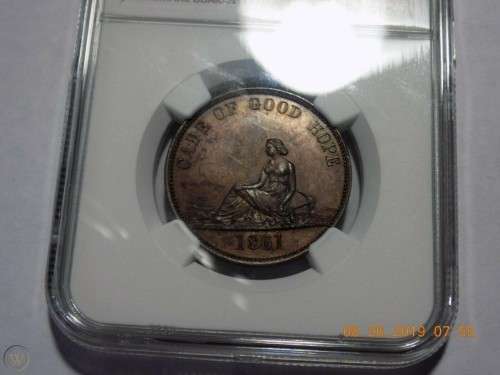 Tokens - Cape of Good Hope. Whyte & Co. bronze 1/2 Penny Token 1861 ...
