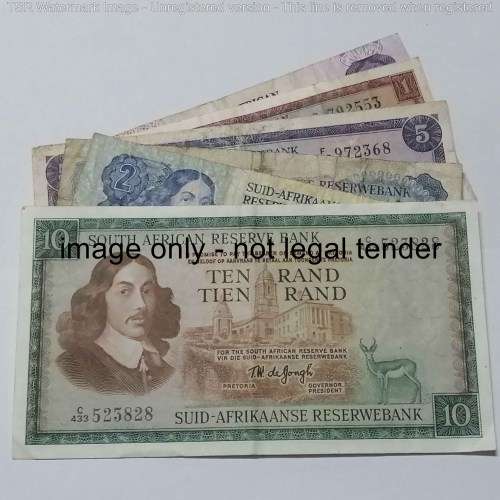 Other South African Bank Notes - Lot of 6 different old South Africa ...