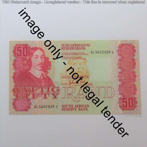 GPC de Kock - GPC de Kock 3rd issue R50 banknote - Uncirculated with ...