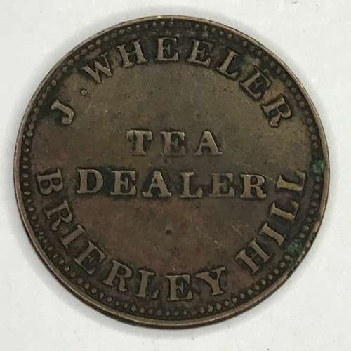 Tokens - British Token J Wheeler Tea dealer Brierley Hill 1847 Trade ...